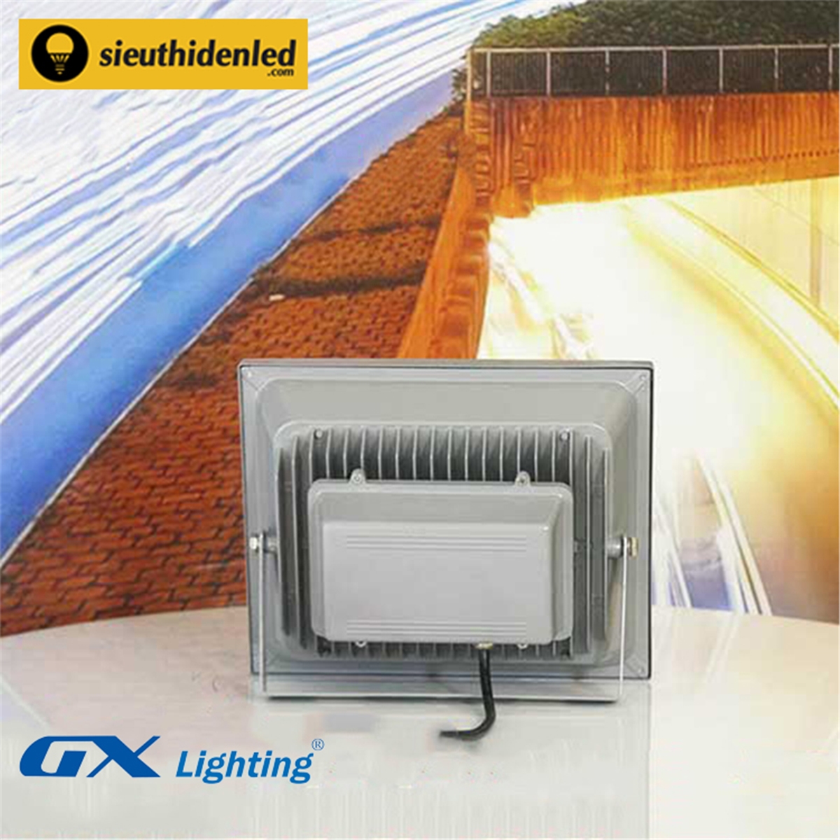 Đèn led pha rọi xám 50W GX Lighting GX-DPR050