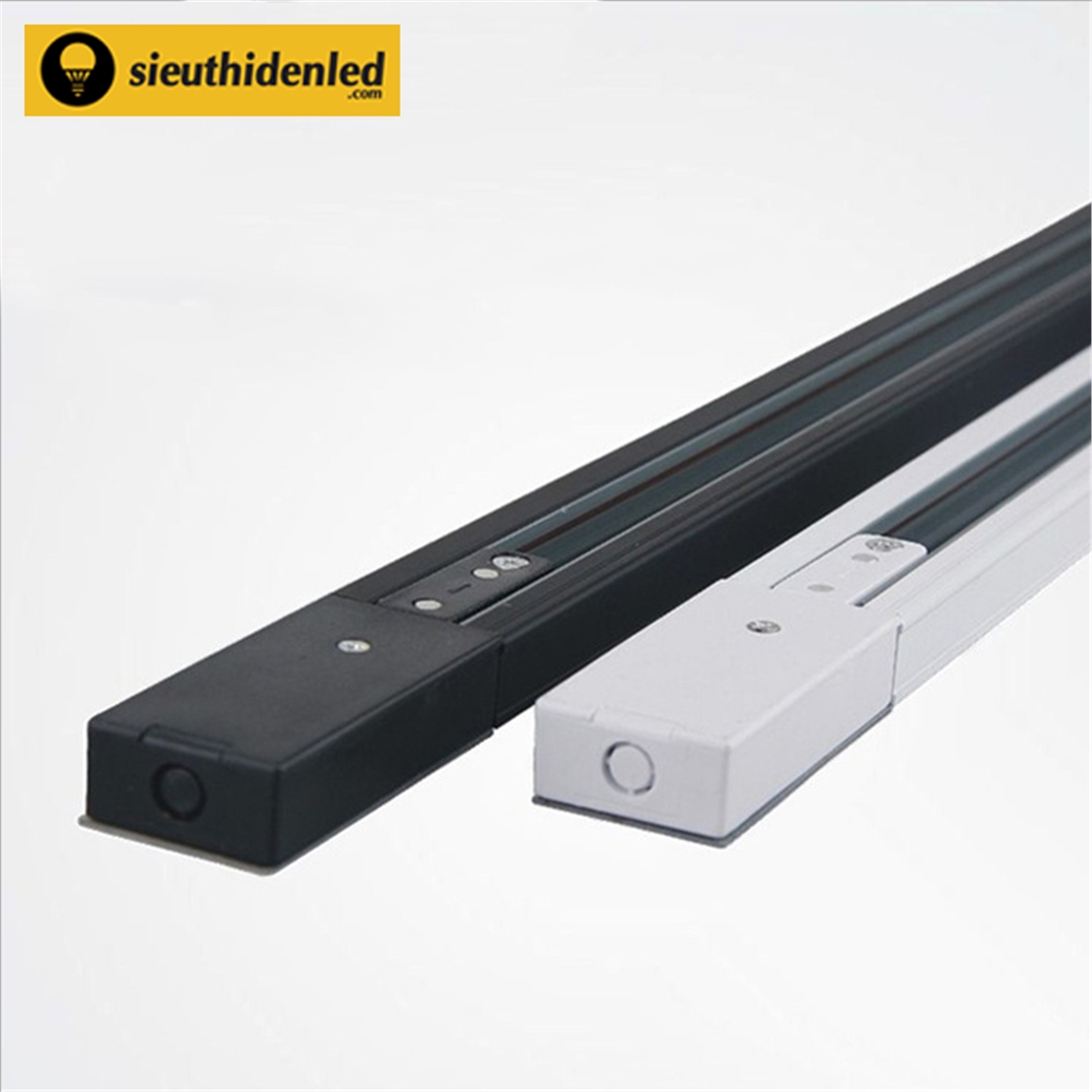 Thanh ray đèn led rọi ray 1m đen/ trắng - Đèn Led Chu Minh Hải